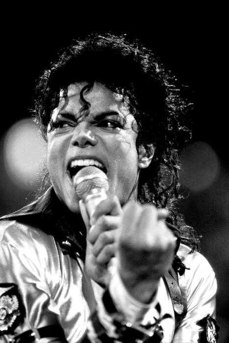 Photo noir et blanc de Michael Jackson - Tableau noir et blanc de ...