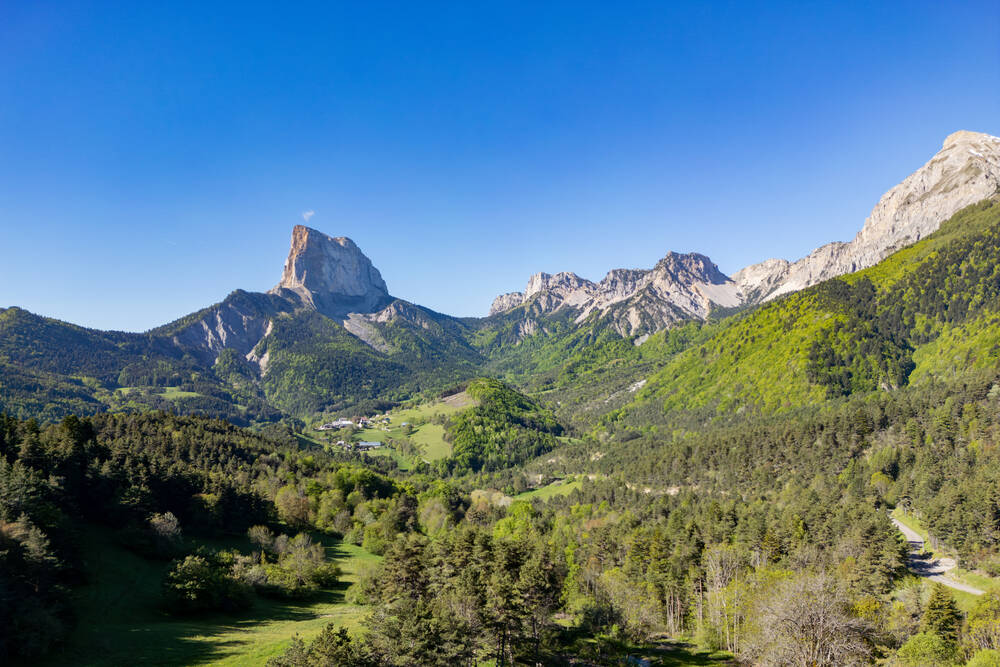 Col de l'Allimas and Mont Aiguille - Photographic print for sale