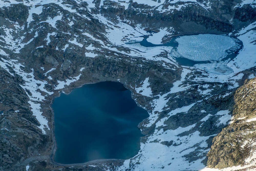 Col des Sept Laux Lac du Cos - Photographic print for sale