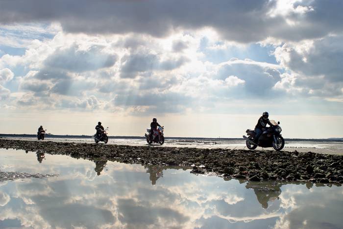 THE MOTARDS - Photographic print for sale