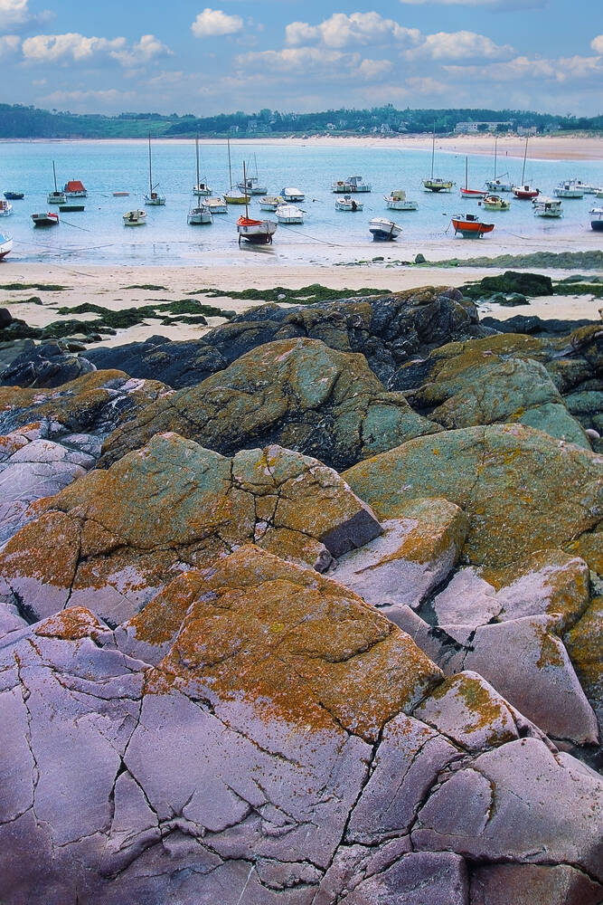 Breton coastline at low tide - Photographic print for sale