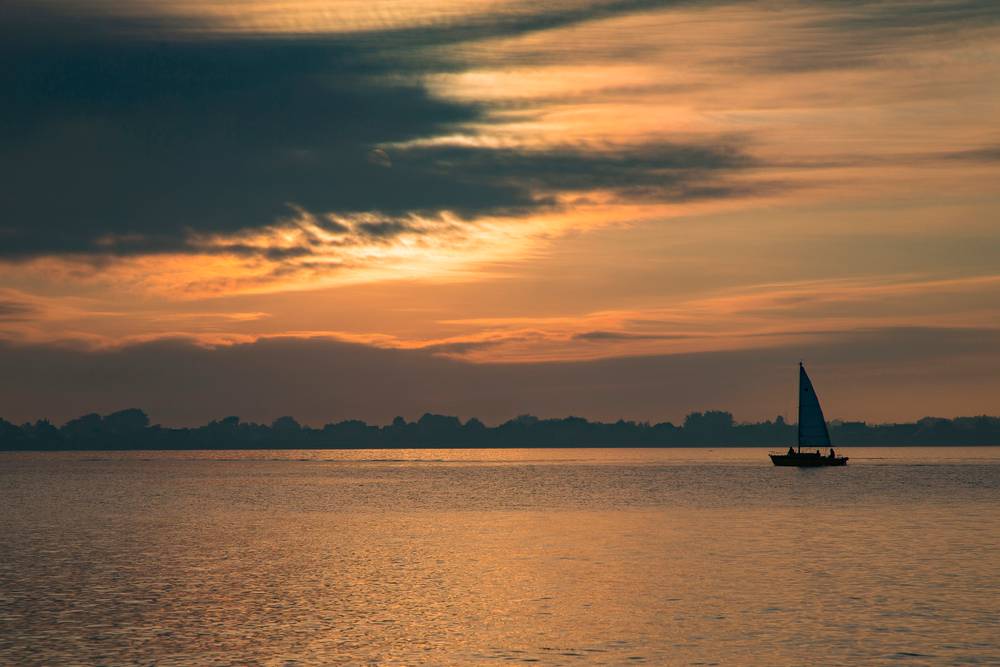 Evening sailing - Photographic print for sale
