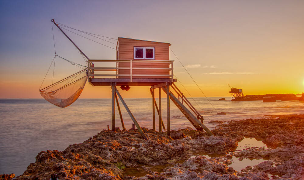 Carrelet SUNSET - Photographic print for sale