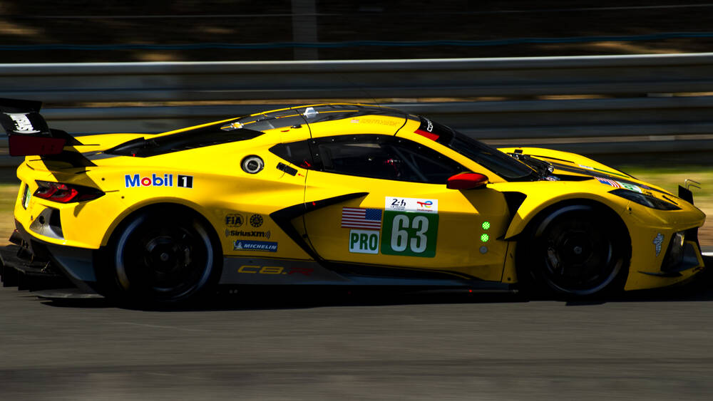 Corvette C8 R at the 24 H du Mans 2022 - Photographic print for sale