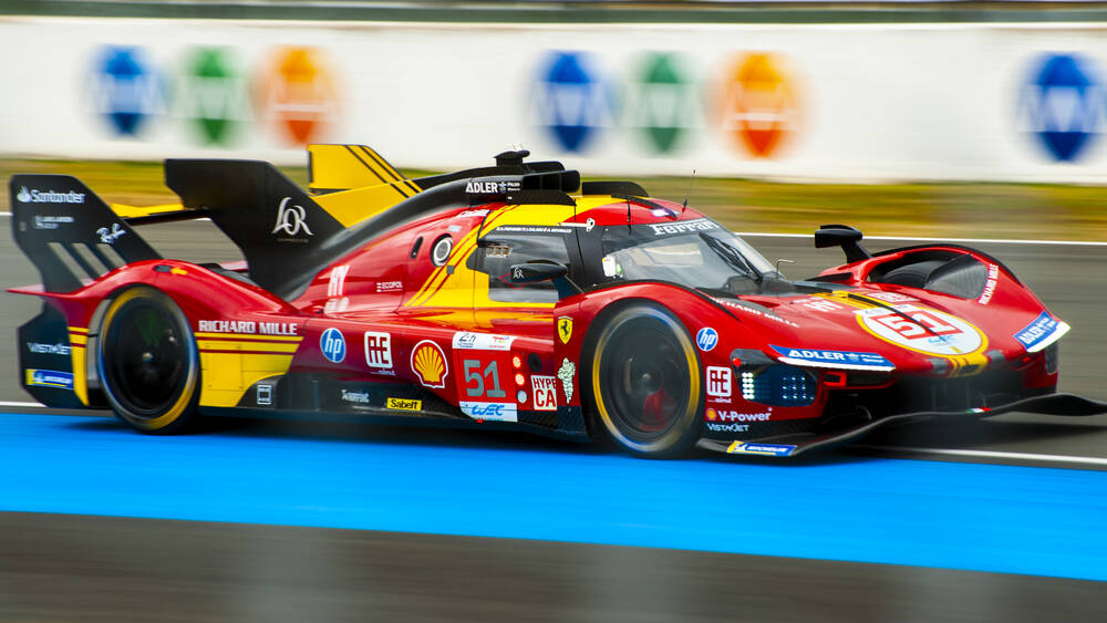 Ferrari 499P new podium at 24H Le Mans 2024 - Photographic print for sale