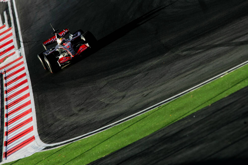 Lewis Hamilton McLaren F1 in full swing - Photographic print for sale