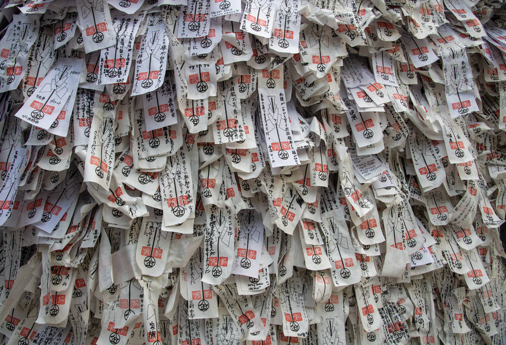 Omikuji - Photographic print for sale