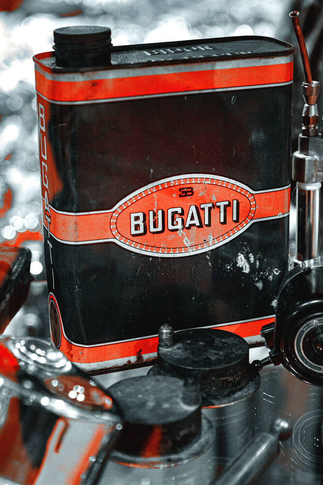 Bugatti Oil - Photographic print for sale