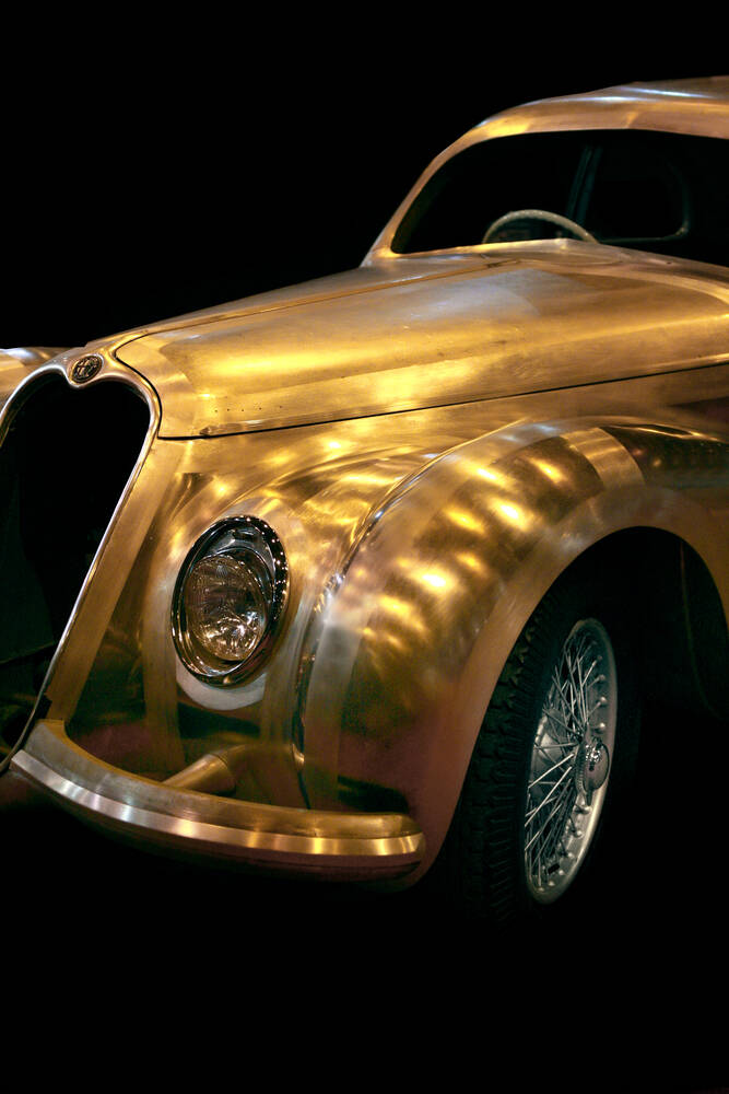 Golden Alpha Romeo - Photographic print for sale