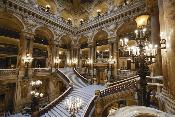 MONUMENTAL GRAND STAIRCASE OF THE OPERA GARNIER - Photographic print ...