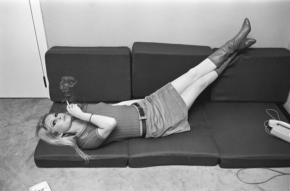 BB - the cinema icon deep in thought - Photographic print for sale