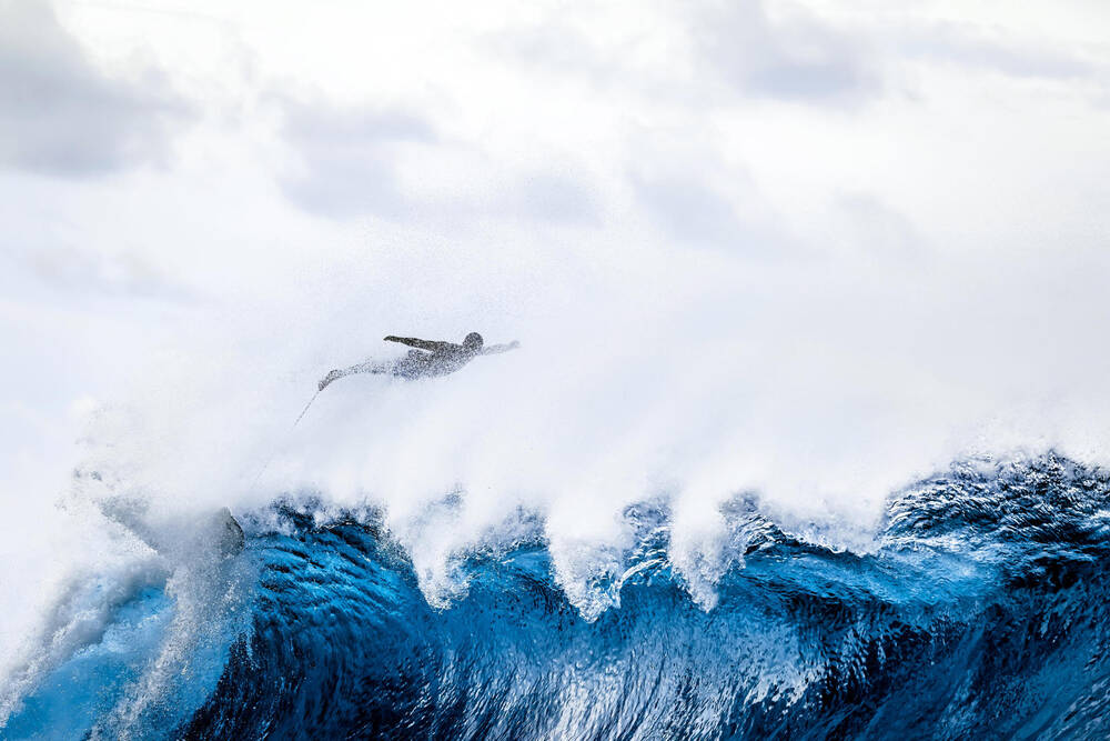 The wave of Teahupoo - Photographic print for sale