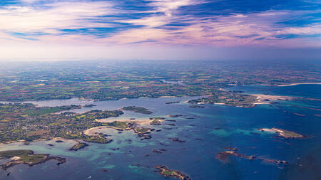 Aber Benoit Aber Wrac'h and Saint Pabu seen from the air - Photographic ...