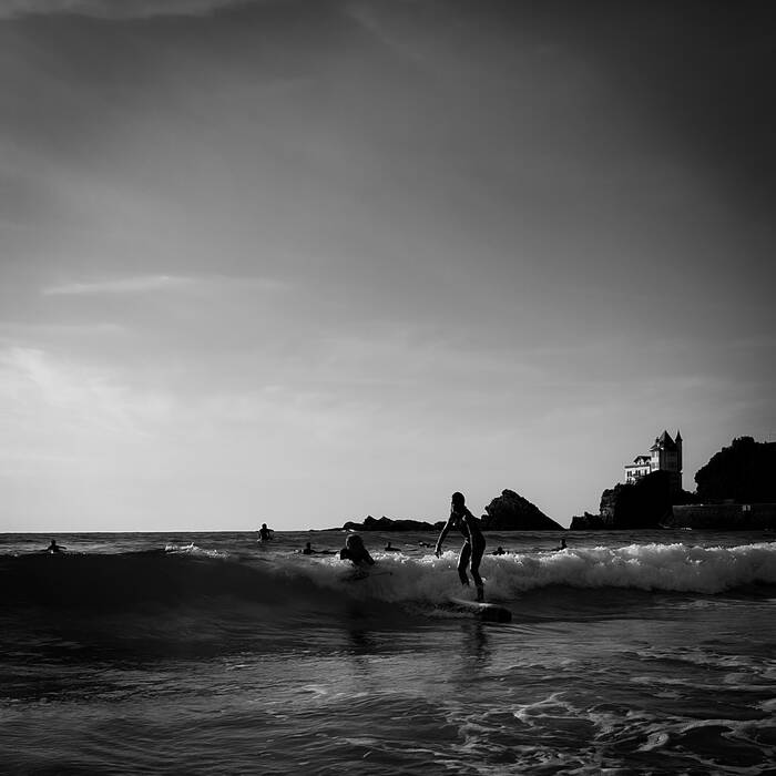 Photo noir et blanc de Surf - Tableau noir et blanc de Surf - Editions ...
