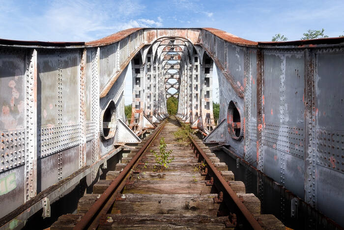 Abandoned Train Bridge - Photographic print for sale