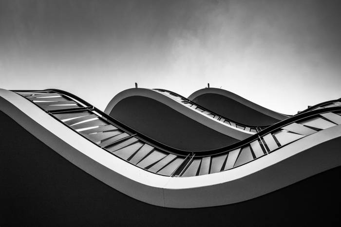 Black and white building photography art prints for sale