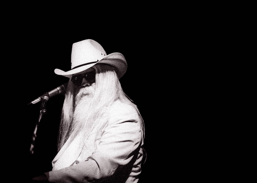 Leon Russel in concert - Photographic print for sale