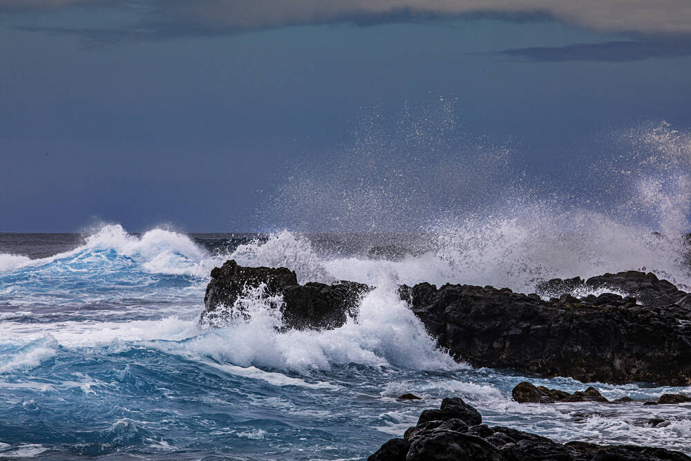 Pacific Ocean meets land - Photographic print for sale