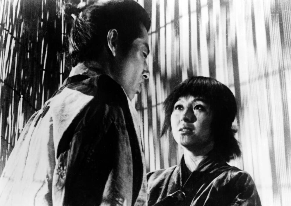 Farewell scene from the movie The Seven Samurai - Photographic print ...