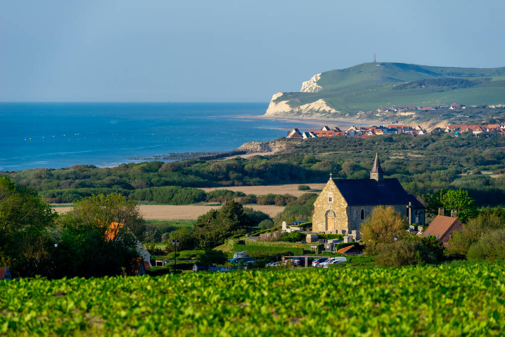 Cap Blanc nose from the village of Tardinghen - Photographic print for sale