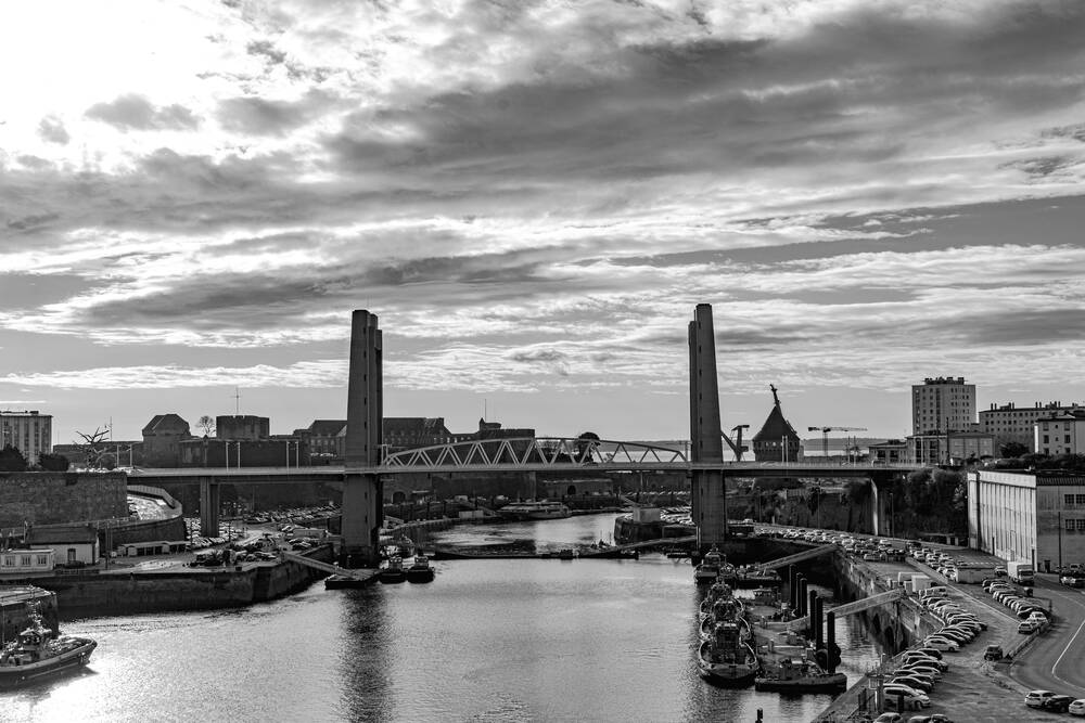 Pont de recouvrance sur la Penfeld - Photo et Tableau - Editions ...