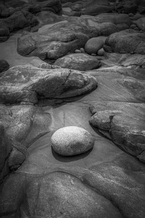 Galet sur l'estran - Photo et Tableau - Editions Limitées - Achat / Vente