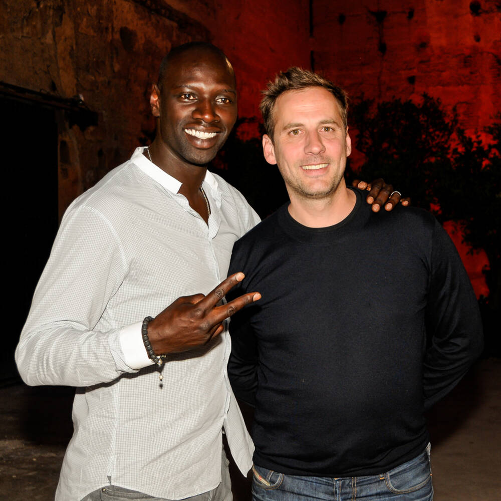 Omar SY and Fred Testot - Photographic print for sale