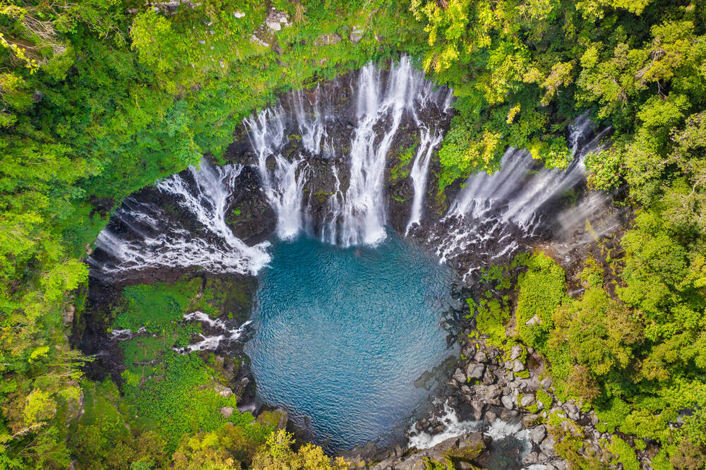 The Langevin waterfall on Reunion Island - Photographic print for sale