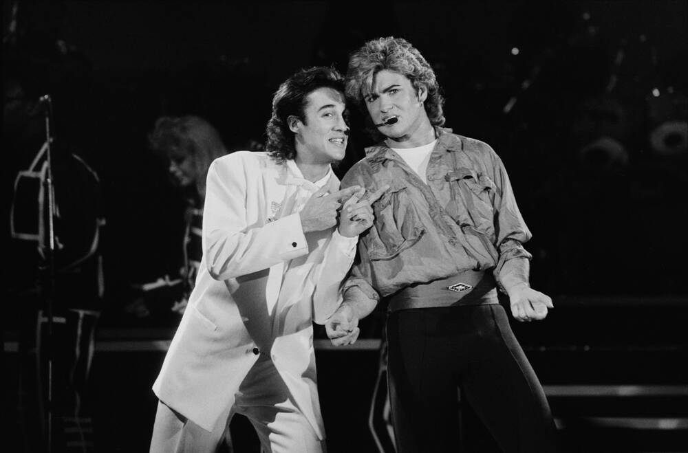 Cuadro y póster George Michael y Andrew Ridgeley de Wham - Compra y venta