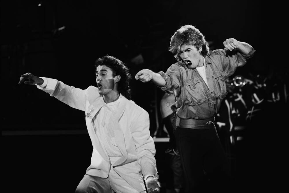 George Michael And Andrew Ridgeley - Photographic print for sale