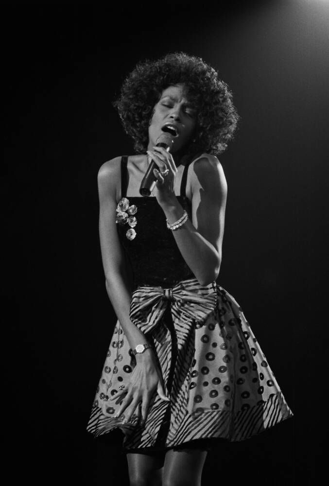 Whitney Houston Performing 1988 - Photographic print for sale