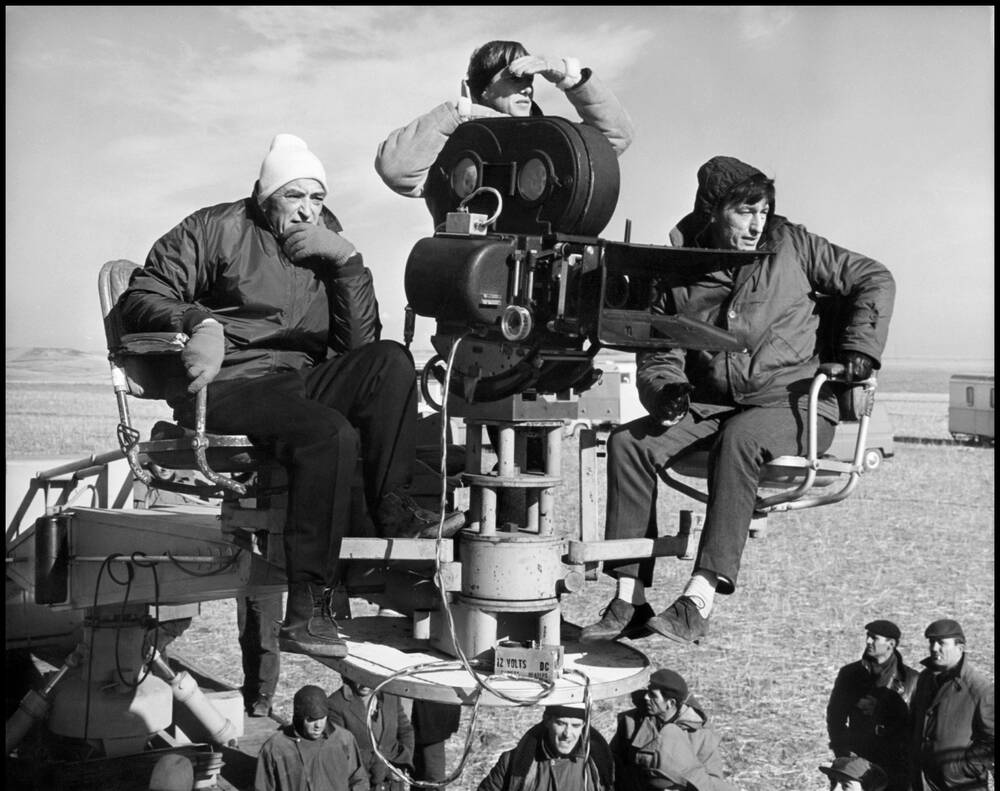David Lean and Ernest Day on the set of Doctor Zhivago - Photographic ...