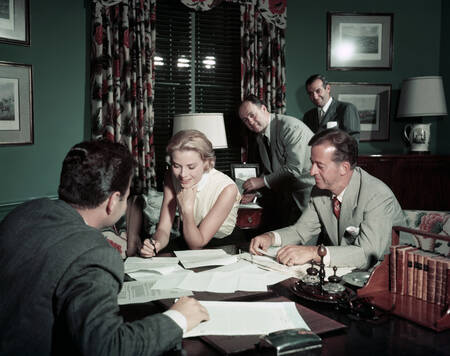 Grace Kelly and Andrew Marton in 1954 - Photographic print for sale