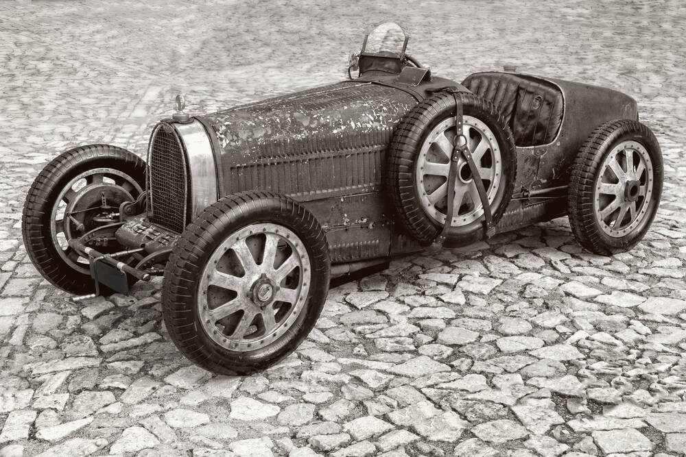 1928 Bugatti Type 35C Grand Prix car - Photographic print for sale