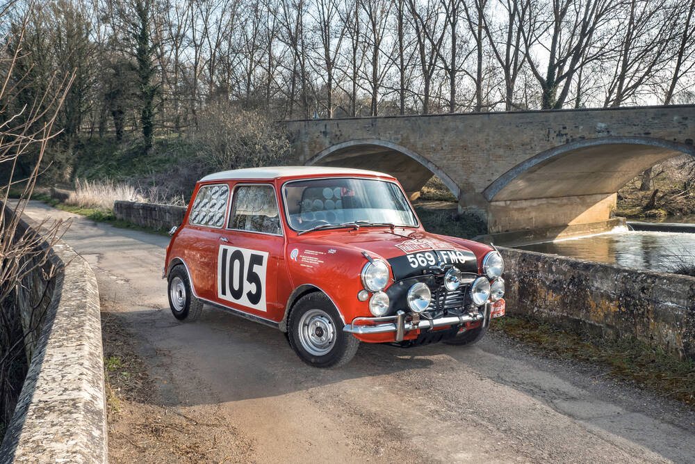 1964 Morris Mini Cooper S Rally Car - Photographic print for sale