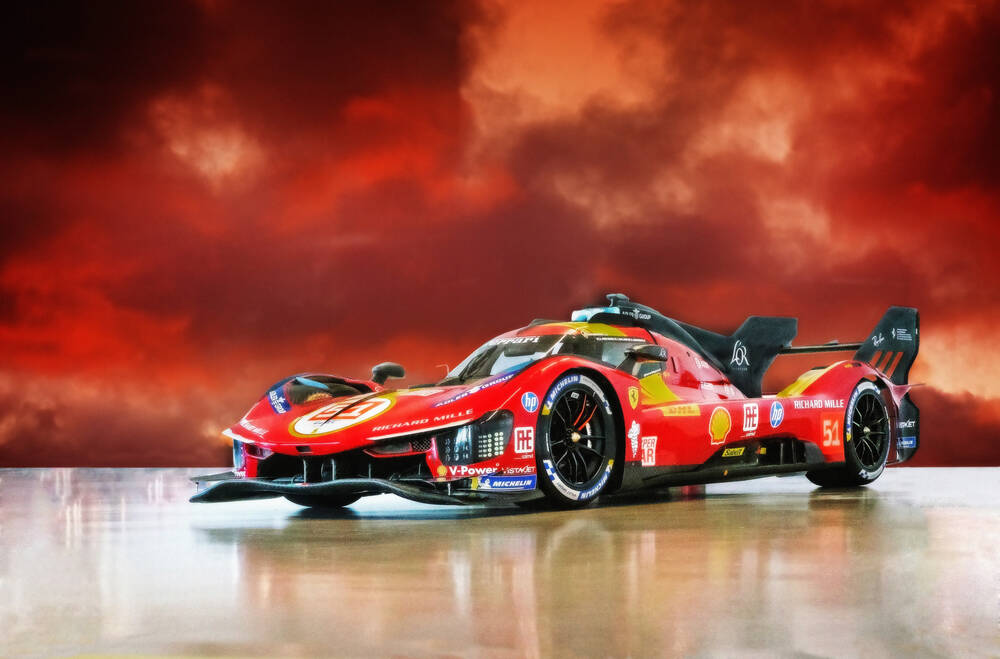 Ferrari 499P WEC Hypercar - Photographic print for sale