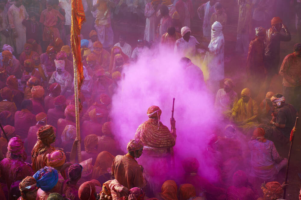Holi the festival of colors - Photographic print for sale