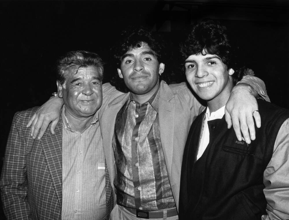 The Maradona family - Photographic print for sale