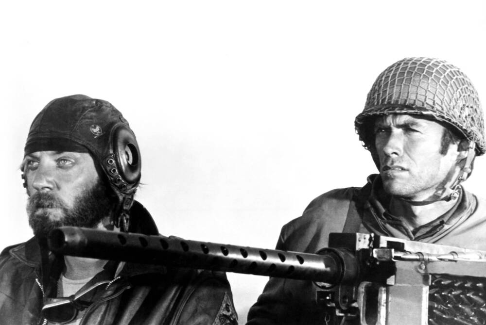 Donald Sutherland and Clint Eastwood - Photographic print for sale