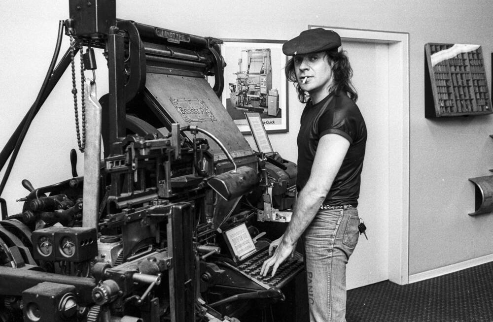 Portrait of Udo Lindenberg in 1981 - Photographic print for sale