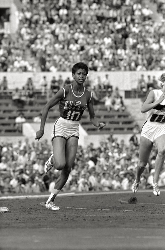 Wilma Rudolph at the Rome Olympic Games 1960 - Photographic print for sale