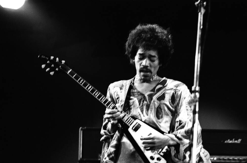 Jimi Hendrix Isle Of Wight 1970 Photographic Print For Sale Jimi Hendrix Isle Of Wight 1970 Photographic Print For Sale