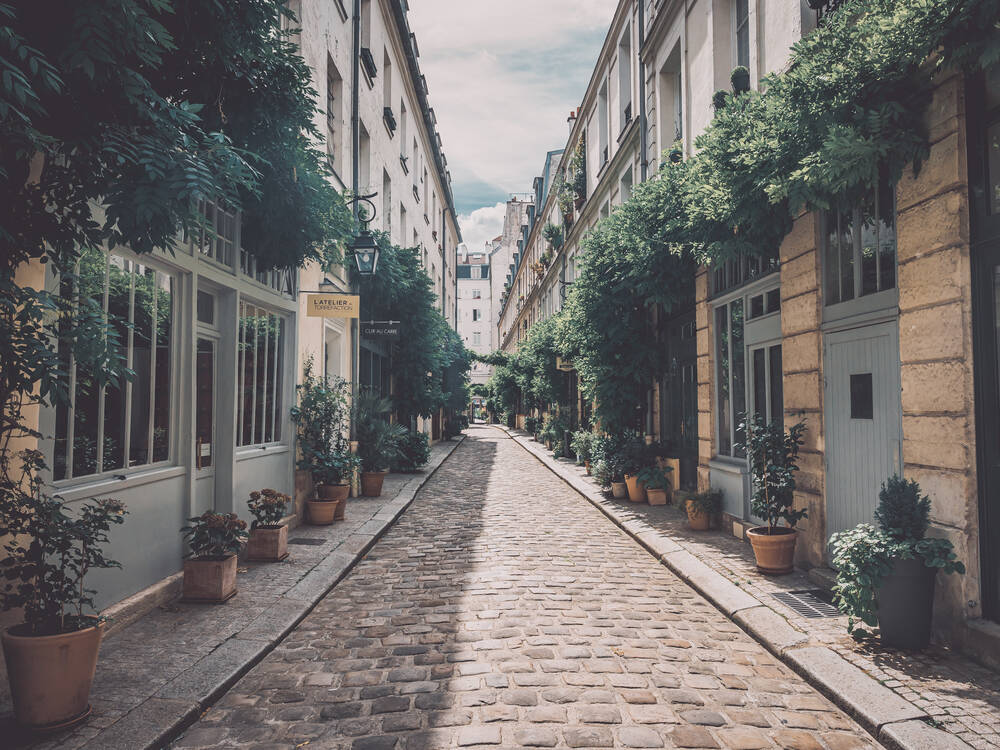 RUSTIGE STRAAT VAN PARIJS - Foto en Poster te koop