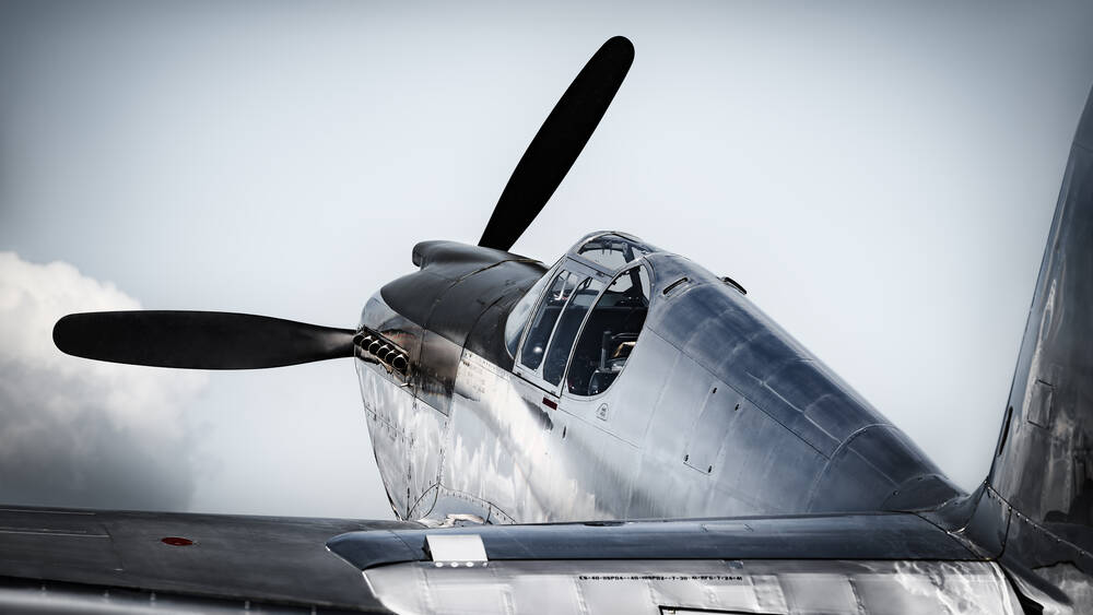 P51 Cockpit Photographic Print For Sale