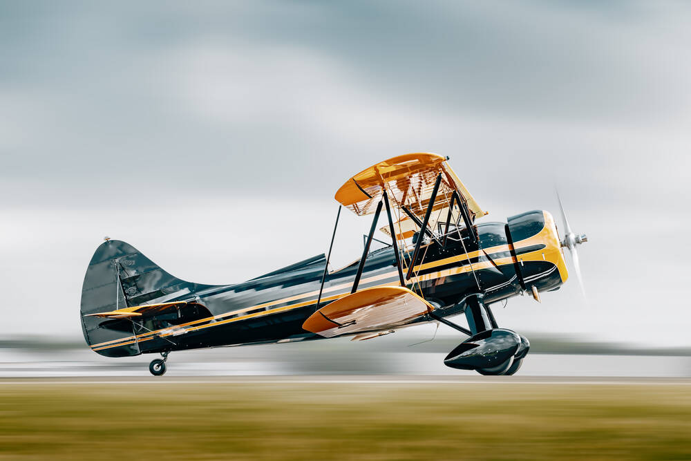 waco biplane - Photographic print for sale