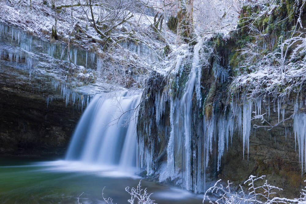 Cascade du Hérisson 2 - Photographic print for sale