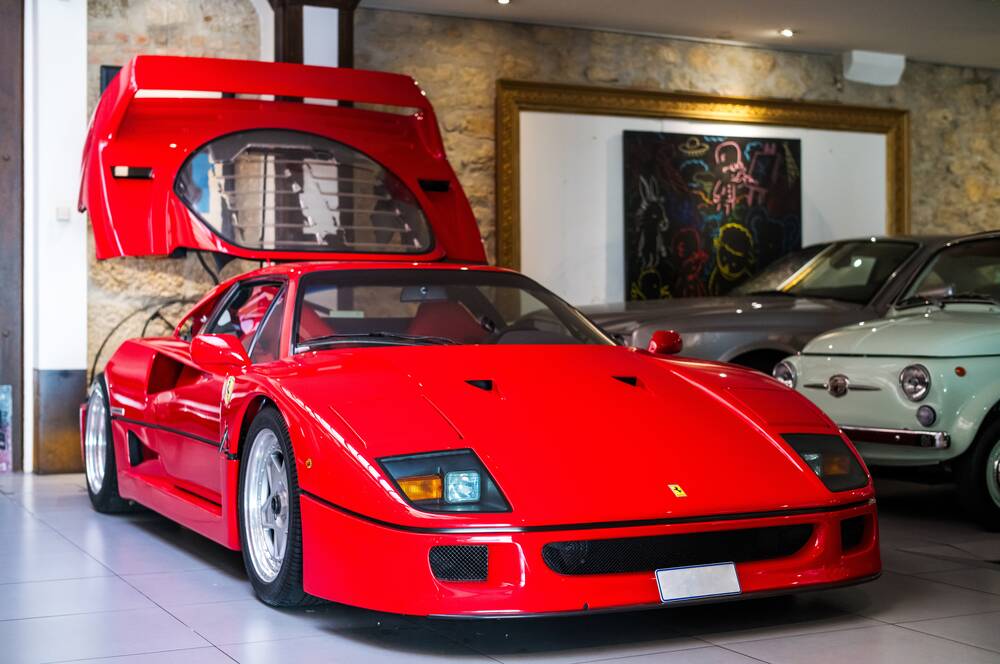 Ferrari F40 Up - Photographic print for sale