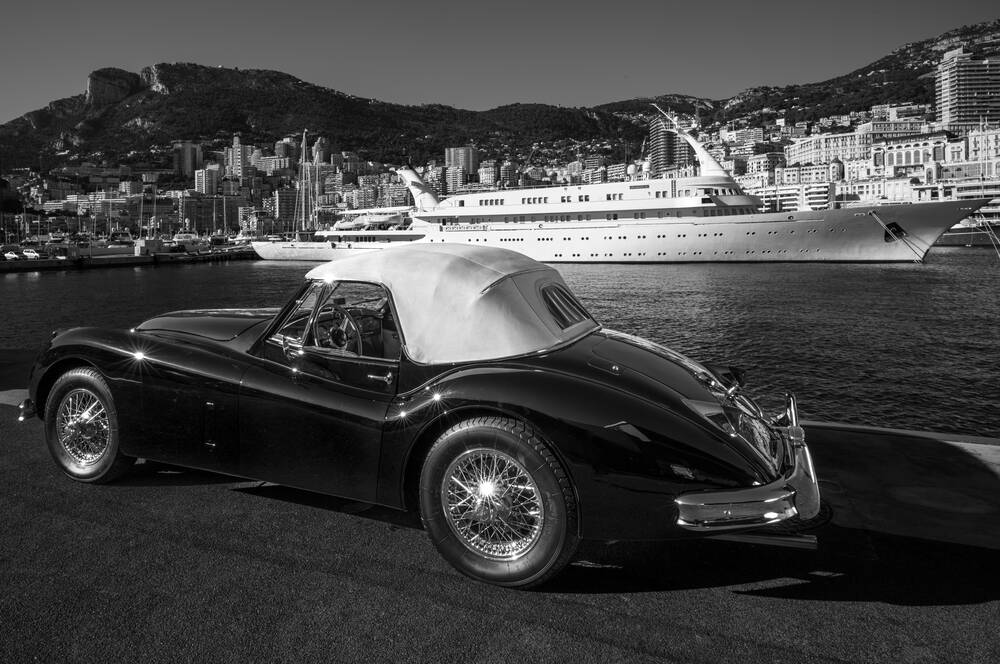 Jaguar XK 140 Back - Photographic print for sale
