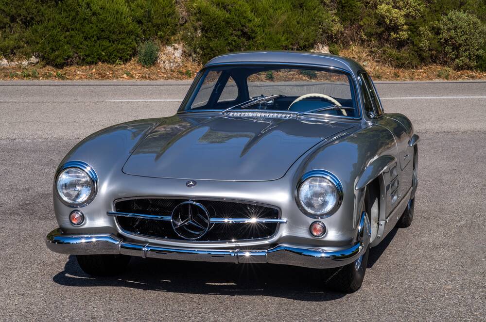 Mercedes 300SL Gullwing Closed Doors - Photographic print for sale