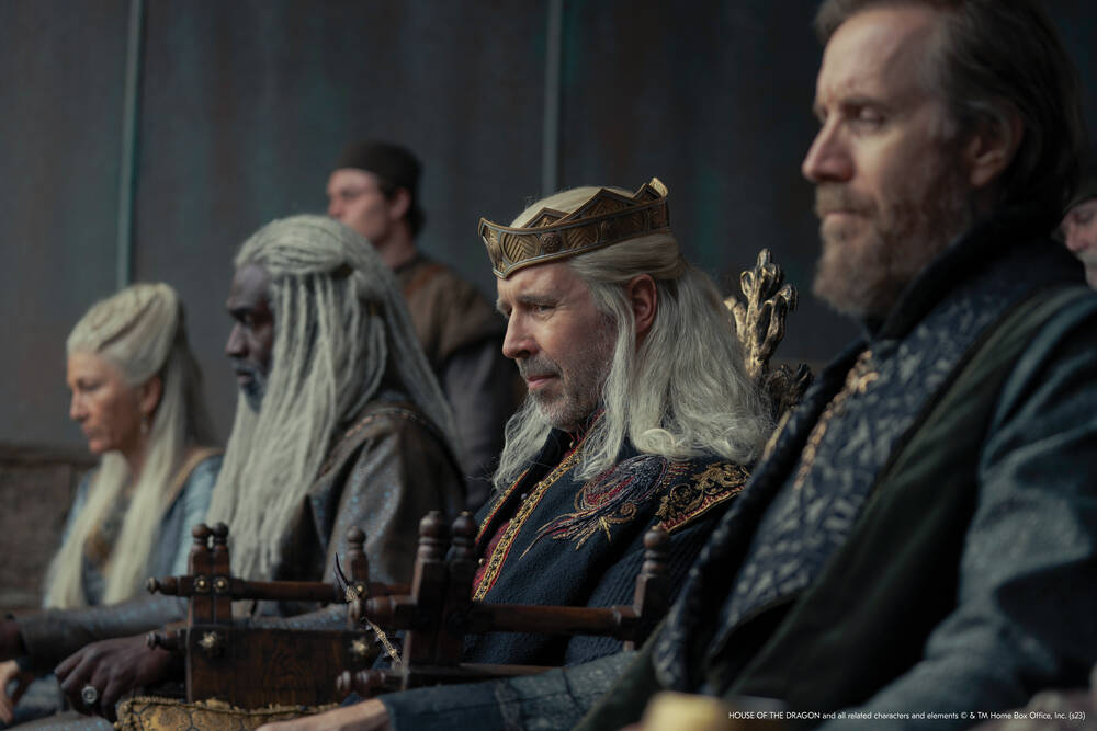 King Viserys Targaryen and friends - Foto en Poster te koop